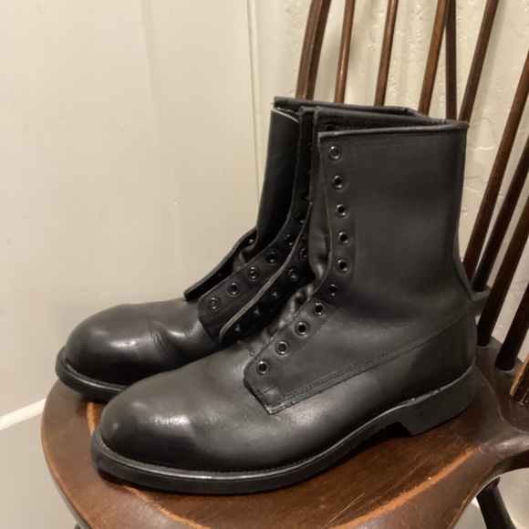 ADDISON | Shoes | Vintage Addison Shoe Company Combat Boots Mens Dpsc ...